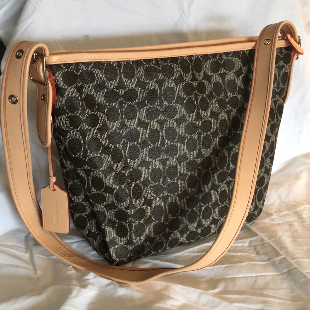 Large Coach Signature Duffle Bag - Gem